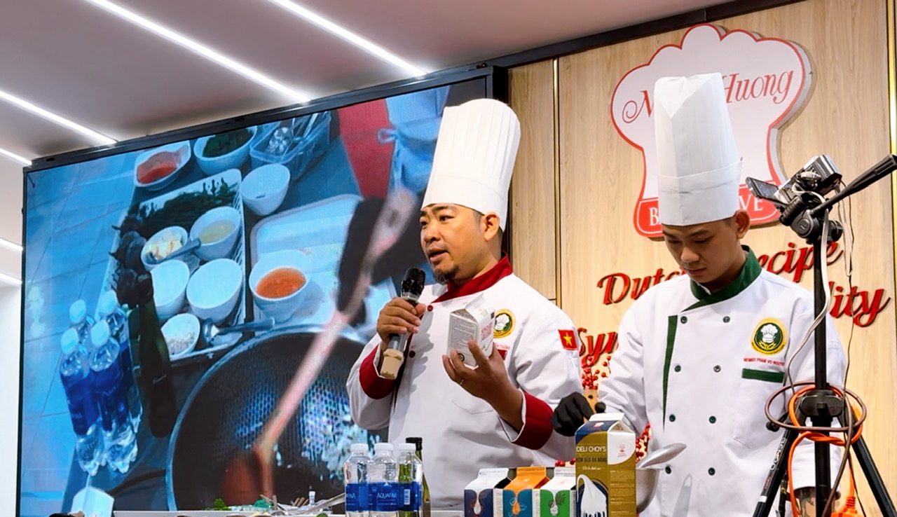 Chi hội Ẩm thực Bình Dương làm mới món ăn từ kem sữa béo, kem béo, kem ...