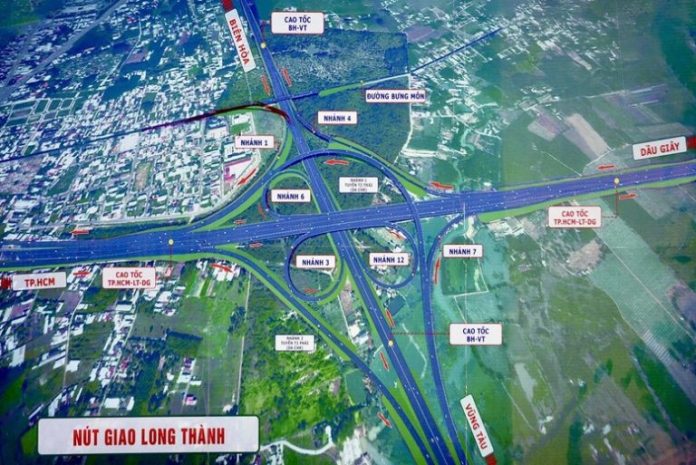 Nút giao Long Thành hoàn thiện hình hài, toàn bộ các nhánh đã thông xe ...